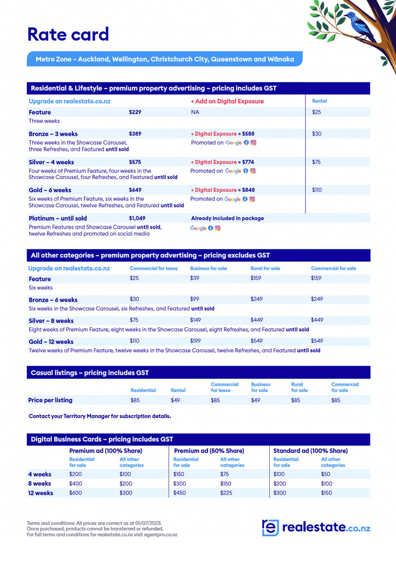 Download rate card flyers